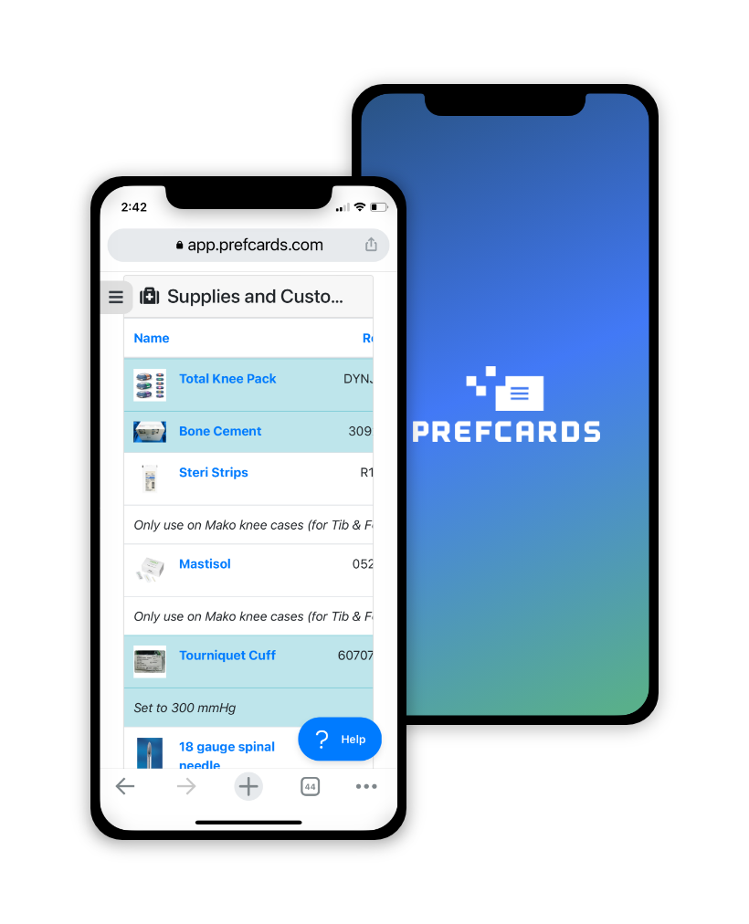Surgical Preference Cards - Streamline Operations with PREFcards™
